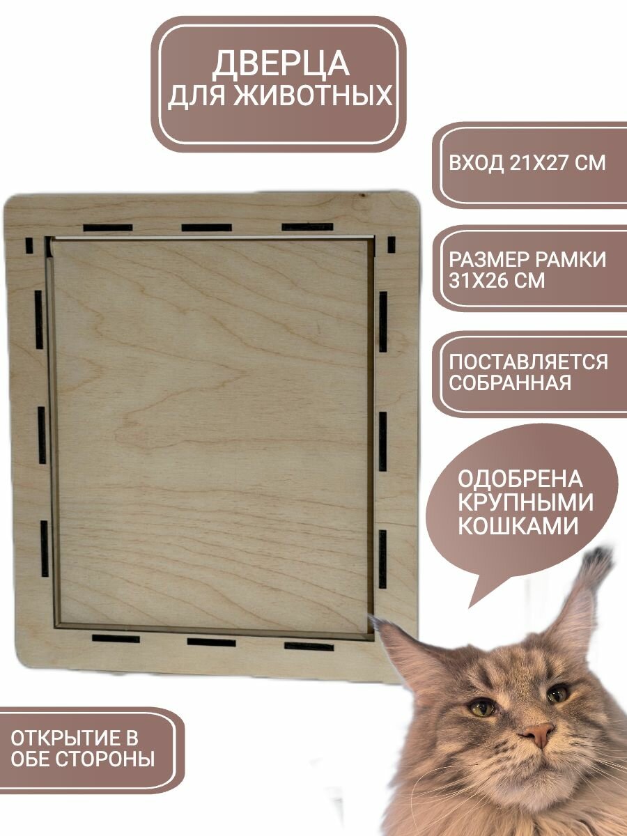 Дверка для кошек и собак, дверь для животных, 21х27 см