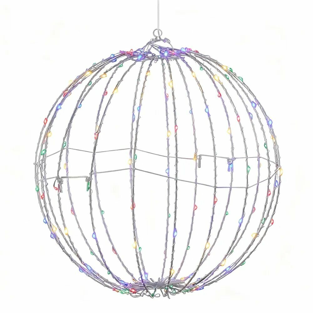 Энергоэффективный металлический светящийся шар с цветными LED для интерьера и сада