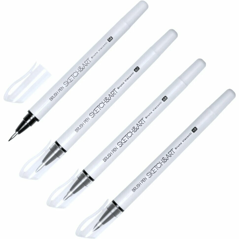 Ручка -кисть Sketch&Art 4шт/наб 36-0030, 1758593