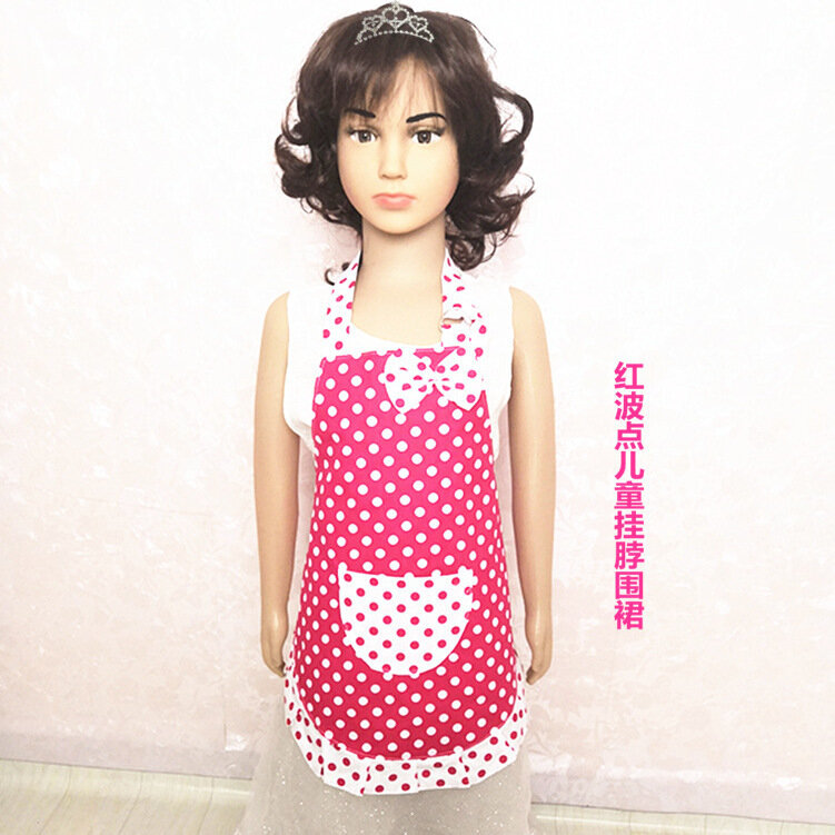 Бесплатная доставка, набор фартуков для детского сада, игровое представление, чистый хлопок, милый Хань Бэйэр И, рисование, реверсивные детские