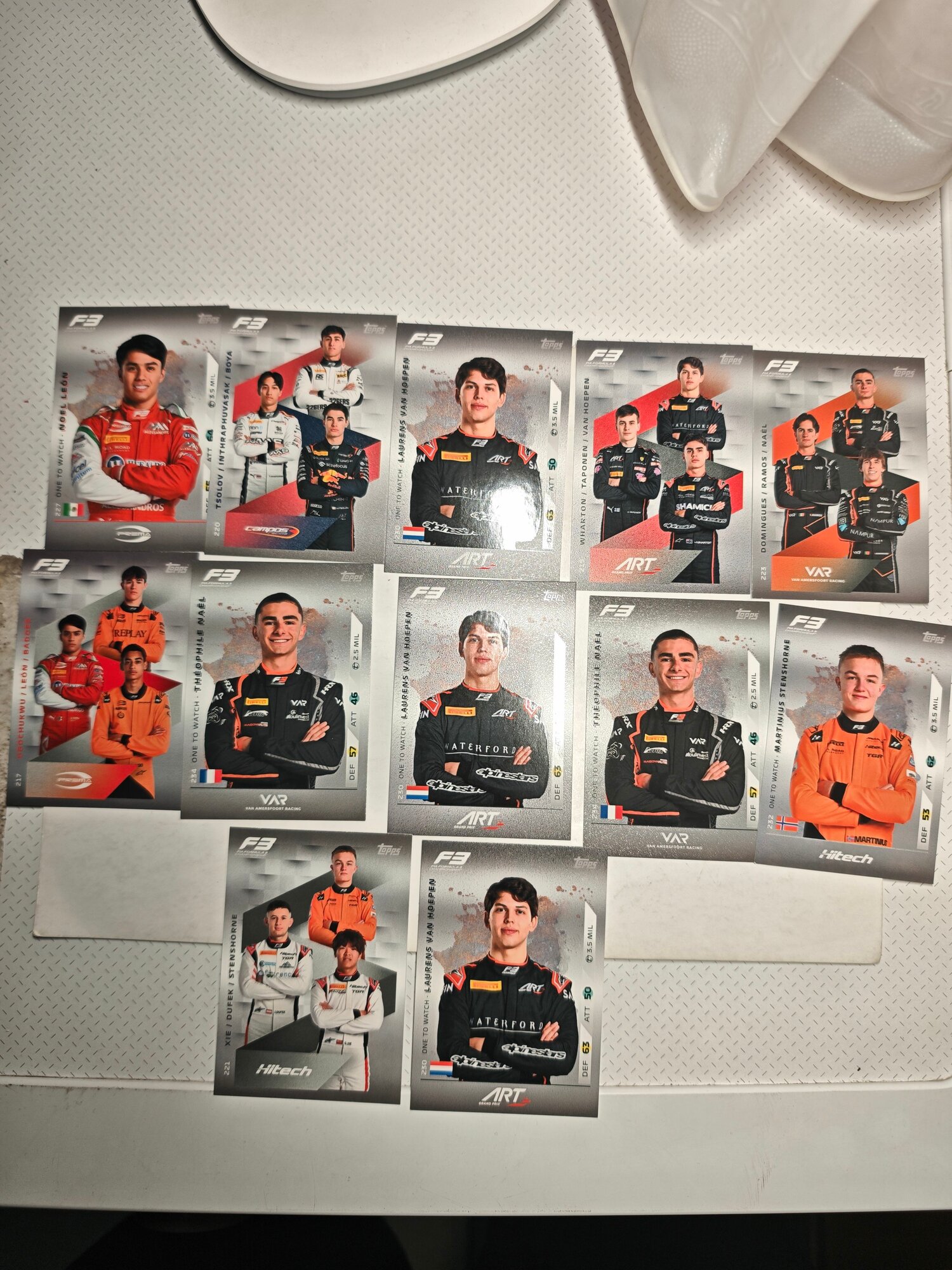 Набор коллекционных карточек Topps Turbo Attax Racing Collector's Card F3 Standard Card Set