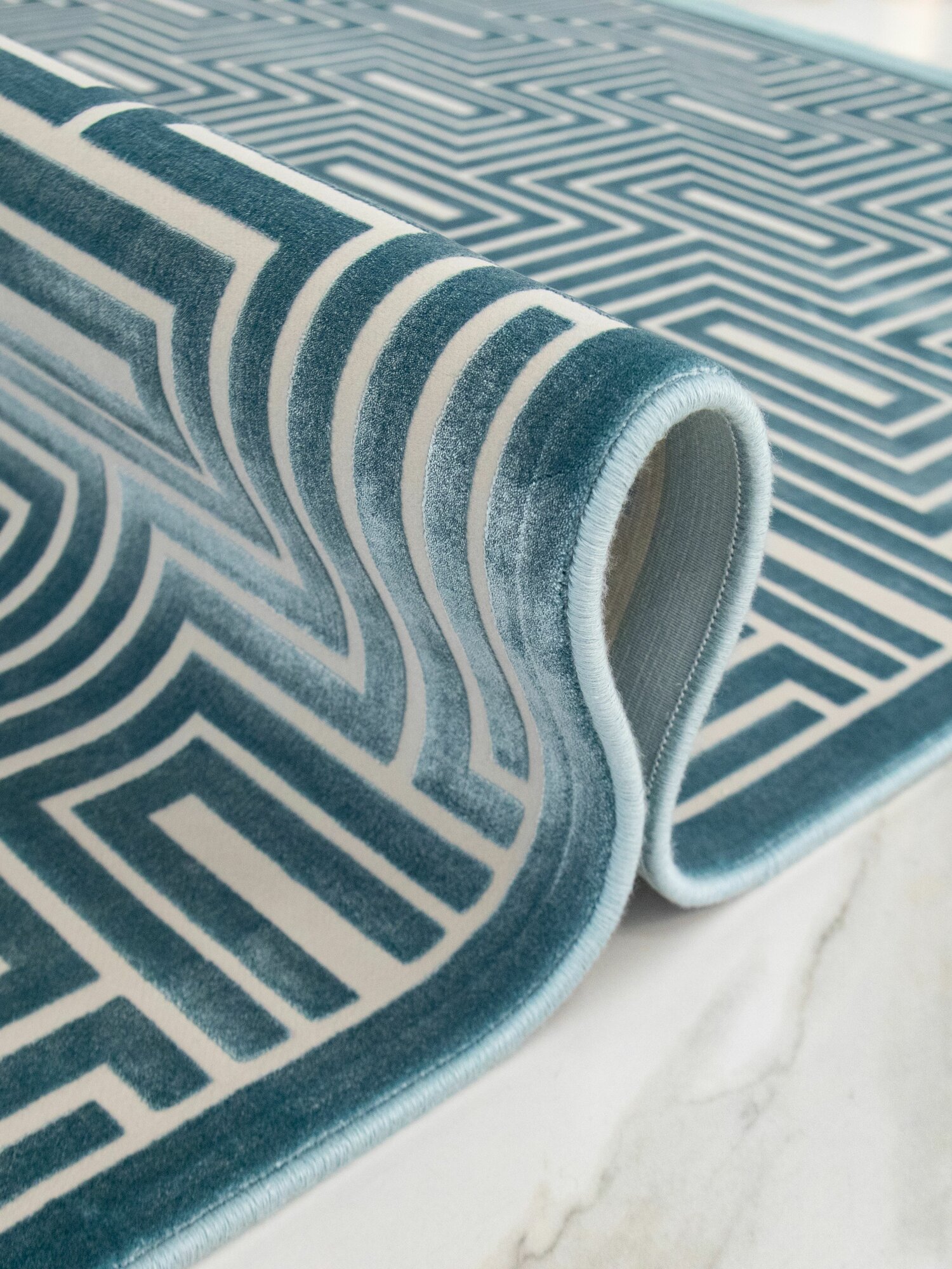 Ковер прямоугольный высокоплотный натуральный PREMIUM-коллекции иранский дизайнерский 1,5 х 2,25 м, шёлк и хлопок, шёлковый блеск, размер 150 на 225 см высокого качества