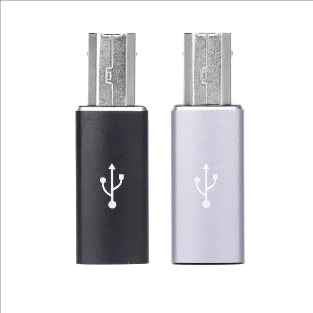 Женский USB C-папа USB B-адаптер типа C в MIDI-конвертер для принтеров Электрические 2pcs Mixed