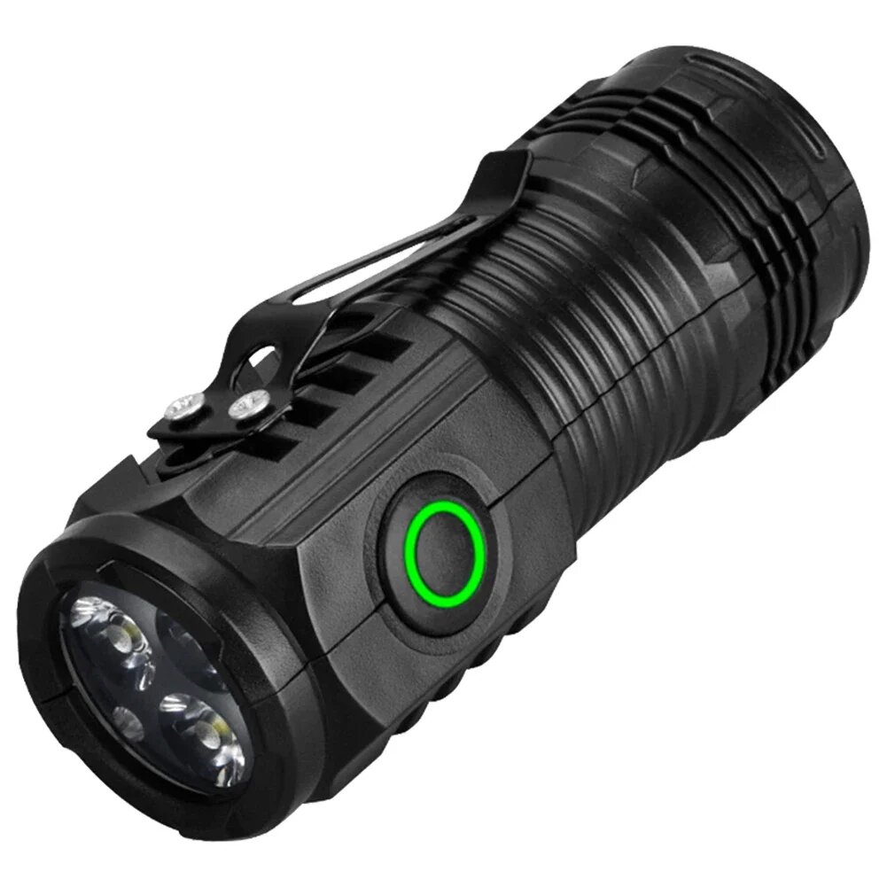 Фонарик Heinast, 3 LED, ABS, черный