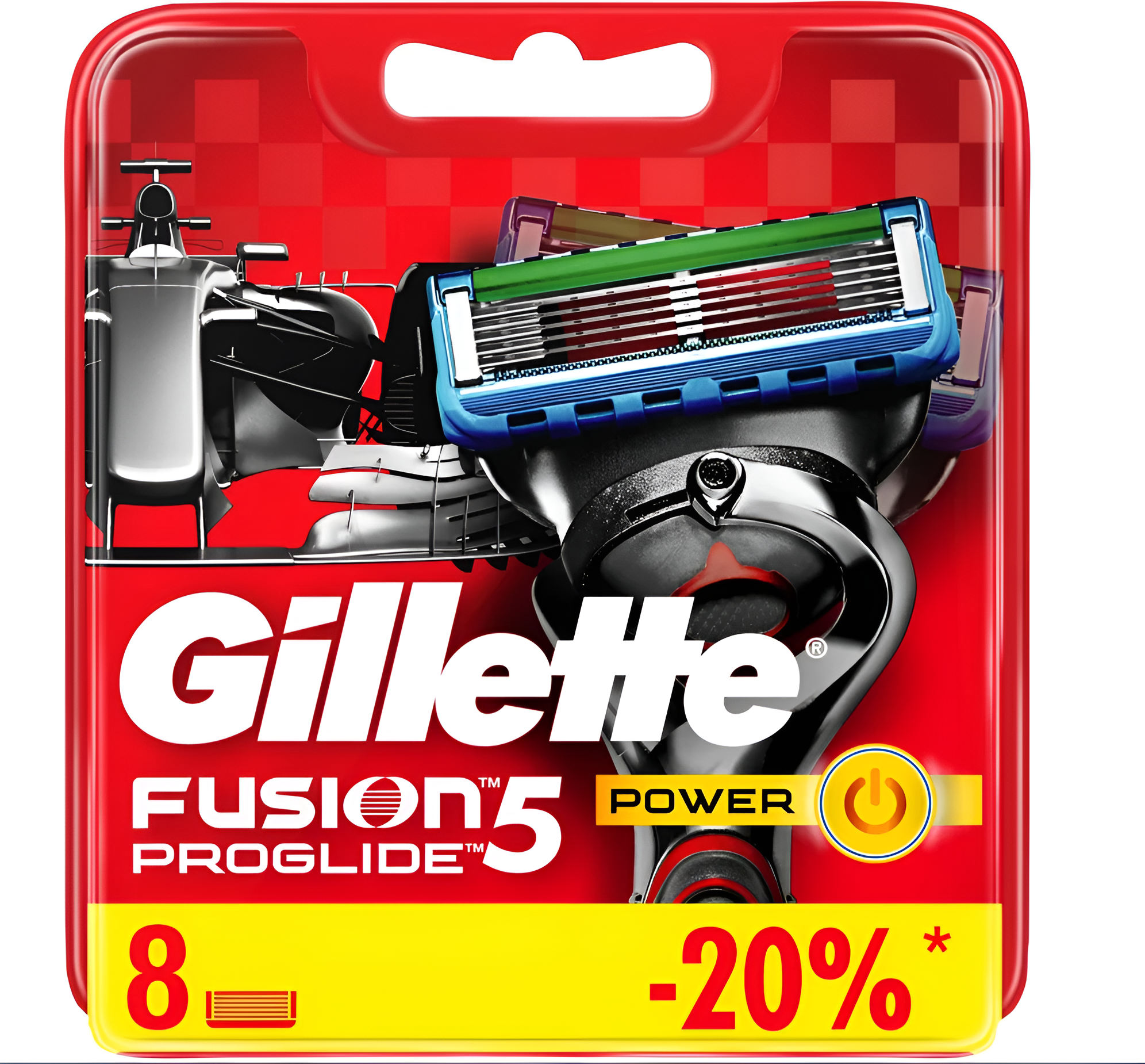 Сменные кассеты Gillette Fusion5 ProGlide Power, 8 шт.