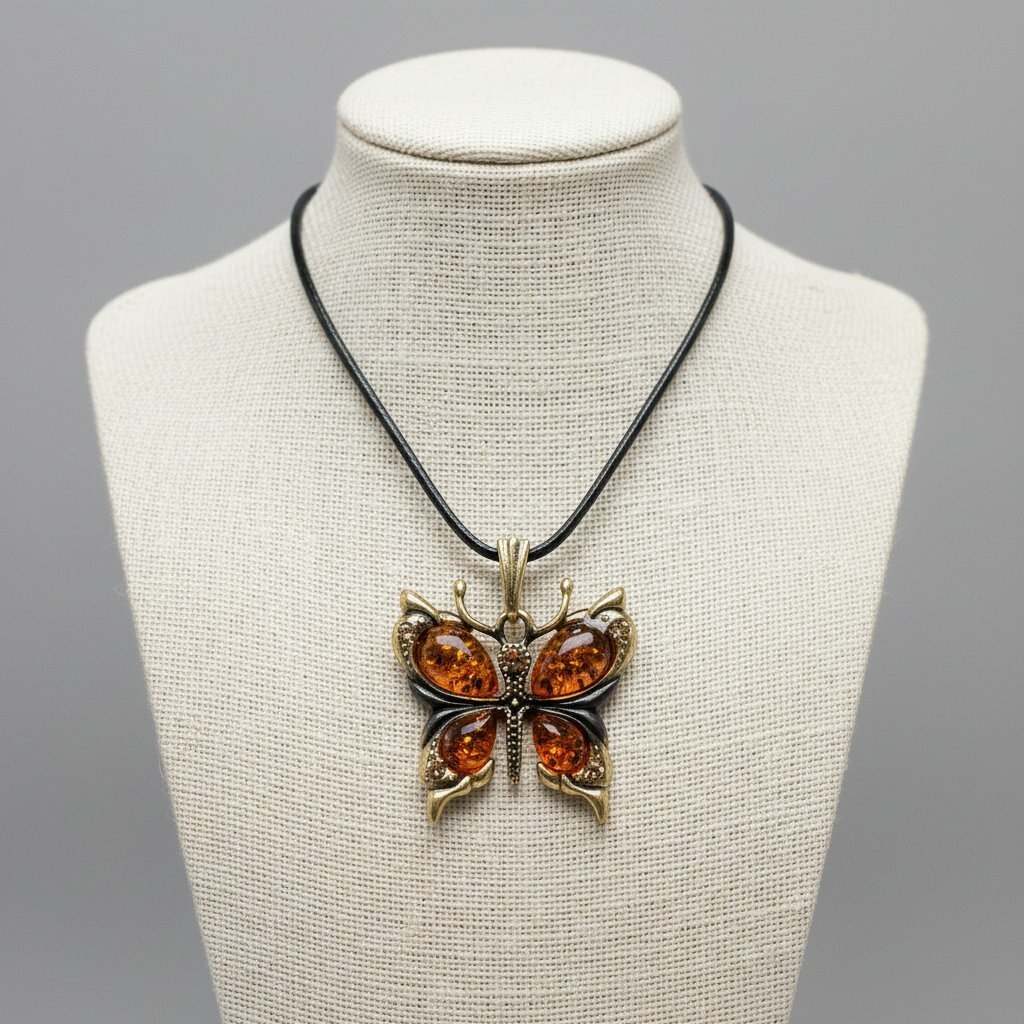 Подвеска, янтарь