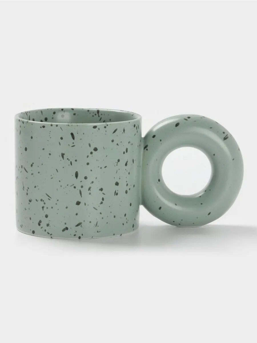 Керамическая кружка с крапинками «Бублик»
