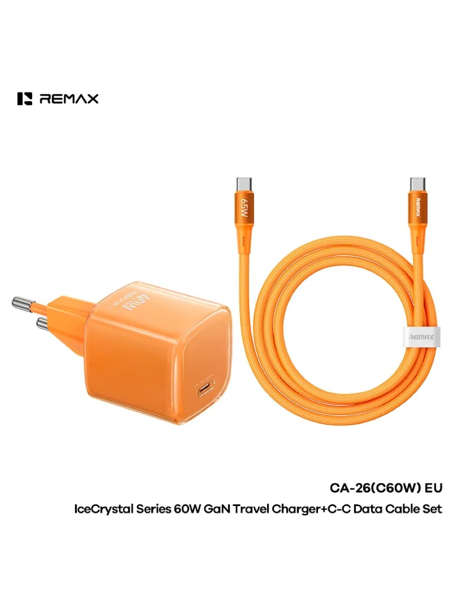 Зарядное устройство быстрая зарядка 60W Type-C с кабелем