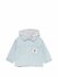 Куртка MOSCHINO Hooded striped jacket, размер 86, Синий принт
