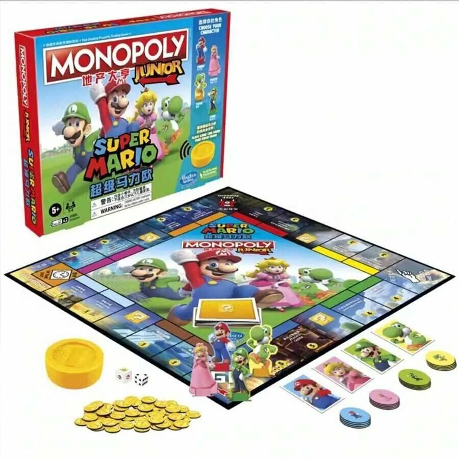 Hasbro Monopoly Junior Super Mario , настольные игры/настольный покер