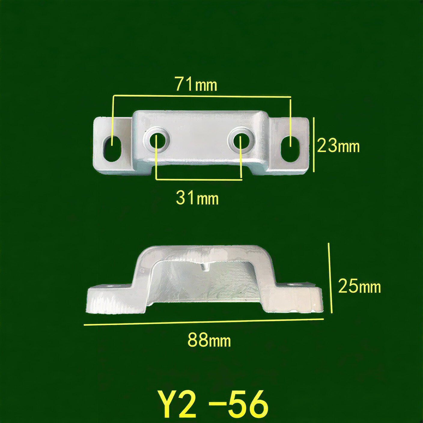 Лапы двигателя Y2-56 2 шт. отверстия 5,8 мм межцентровое 31/71