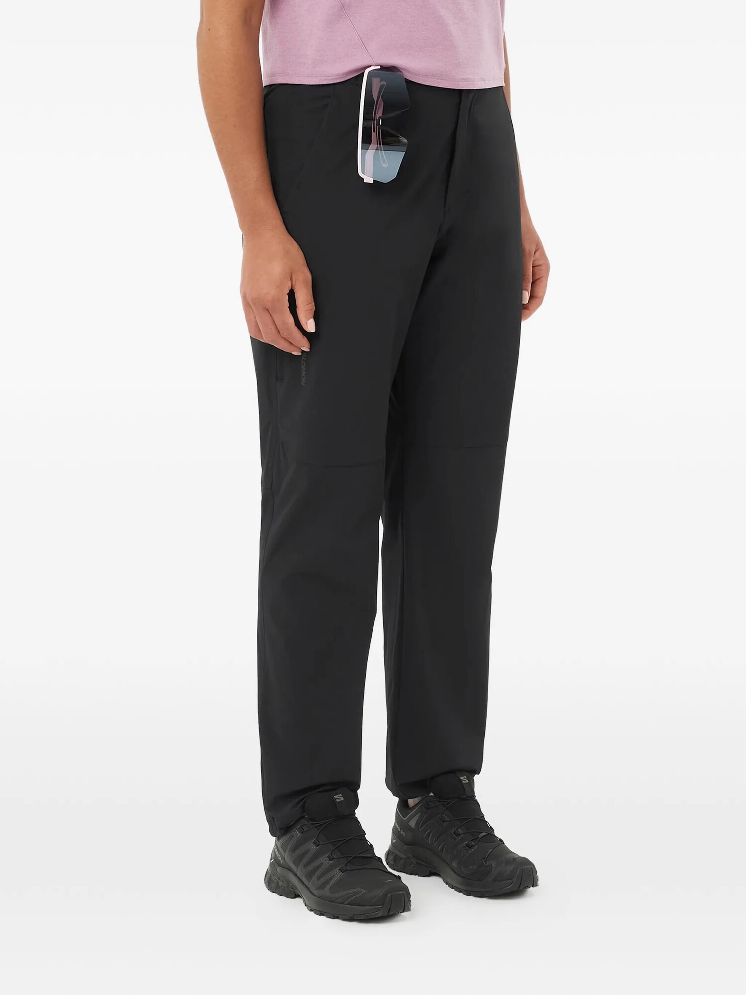 Брюки Salomon Logo-print track pants, размер 46, black — фото 1