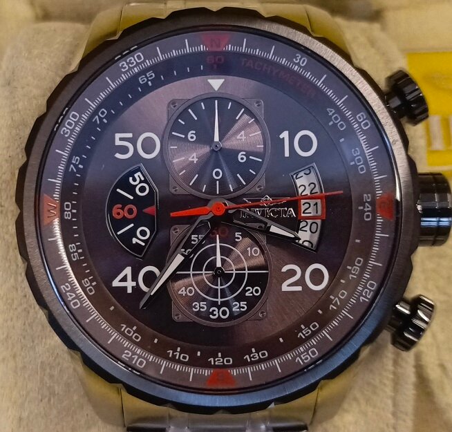 Наручные часы INVICTA Aviator, серебристый — фото 1
