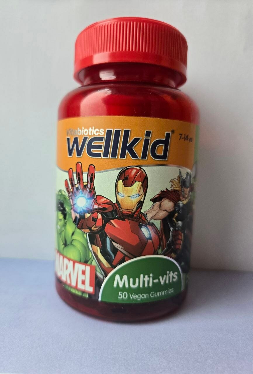 Жевательные мультивитамины Wellkid Marvel (Веллкид Марвел)