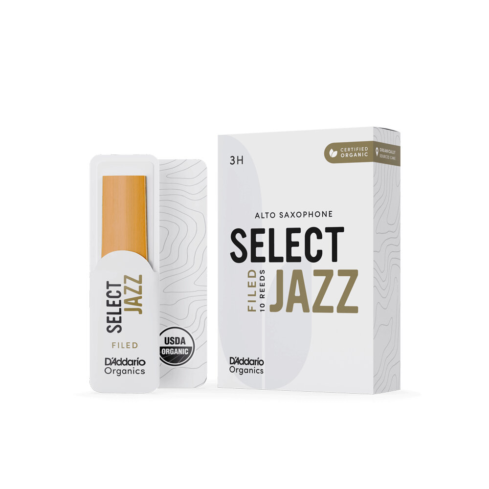 ORSF10ASX3H Organic Select Jazz Filed Трости для саксофона альт, размер 3H, 10шт, D'Addario