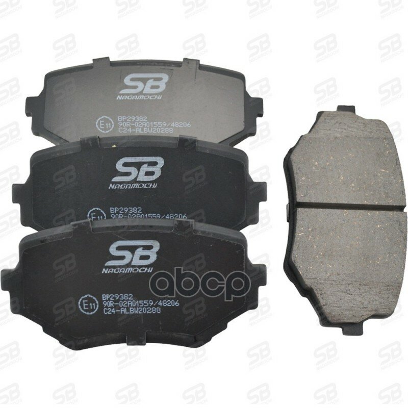 Тормозные колодки /передние правые /левые /SB NAGAMOCHI для Suzuki Grand Vitara Escudo 1998-2005 XL-7 2001-2005; BP29382; (TG.
