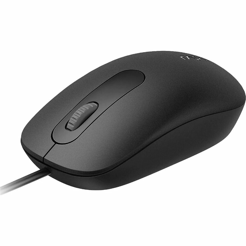 Мышь компьютерная RAPOO N200 проводная, черный, 2096695