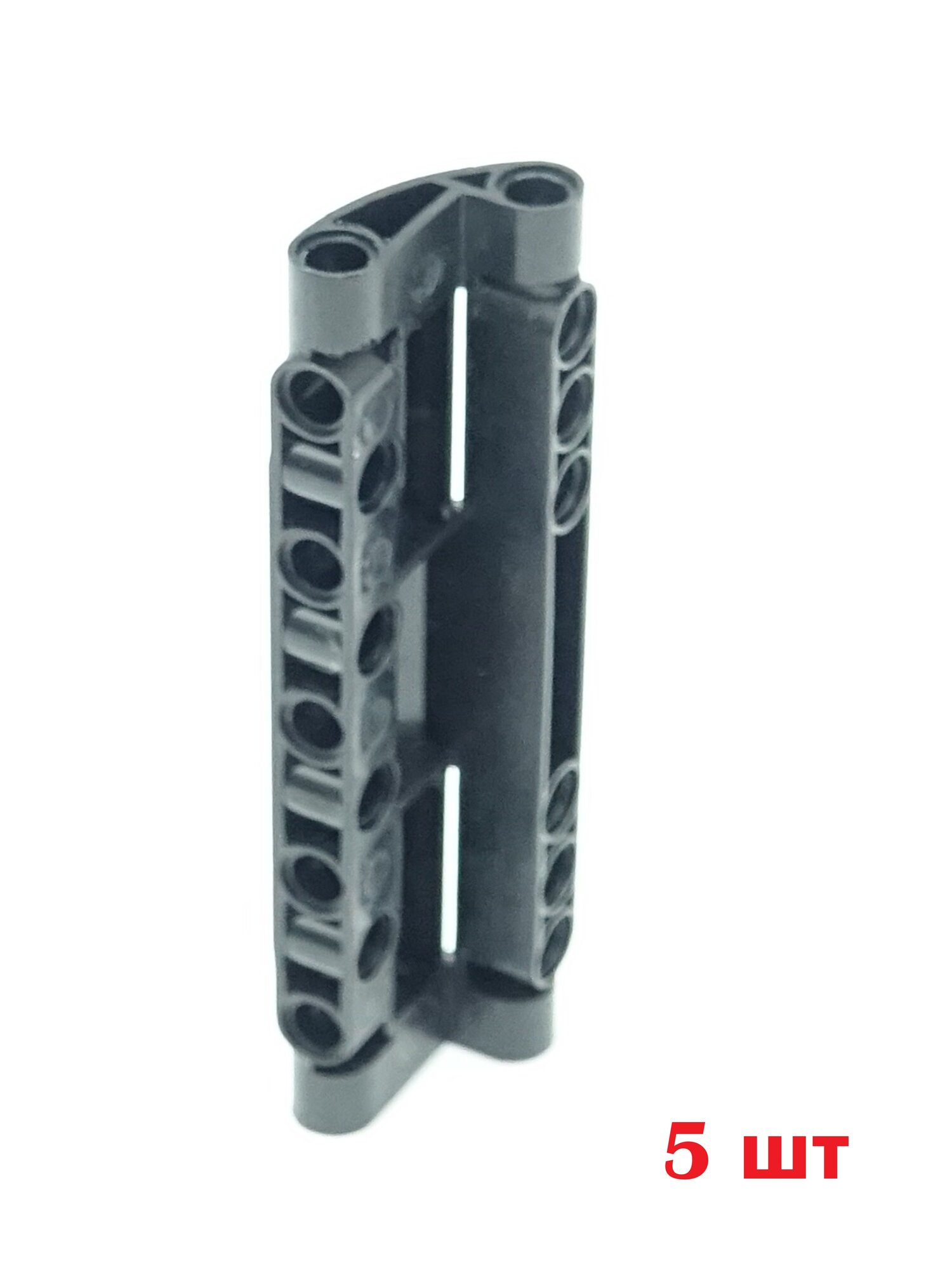 Панель для конструктора 11954 Technic Panel Curved 11 x 3, Черная, 5 шт