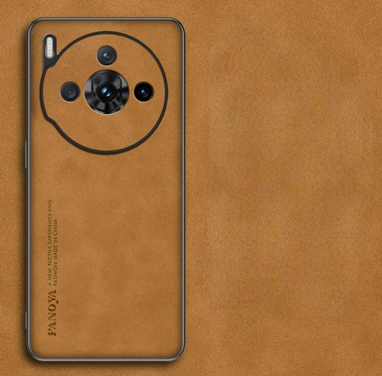 Жесткий чехол для Nubia Z60S Pro коричневый, надежная защита от ударов и царапин