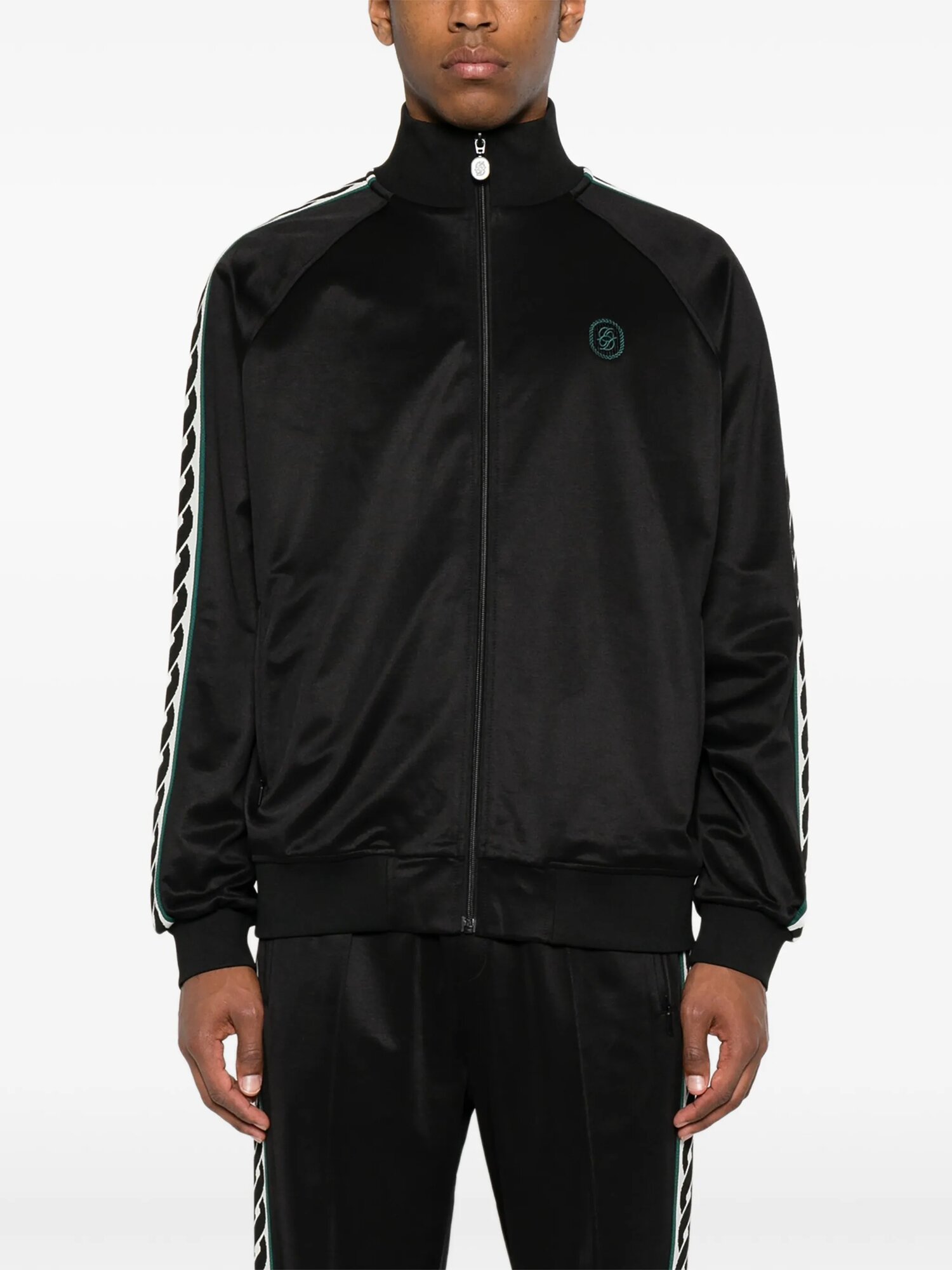 Куртка Drole de Monsieur Logo-patch side-stripe jacket, размер 50 — фото 1