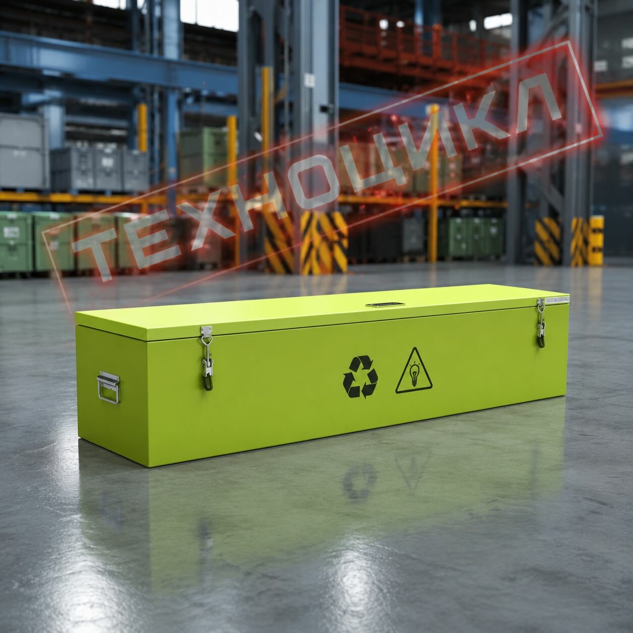 Контейнер для ртутных ламп КРЛ 1-30 техноцикл, 1300х300х250 мм