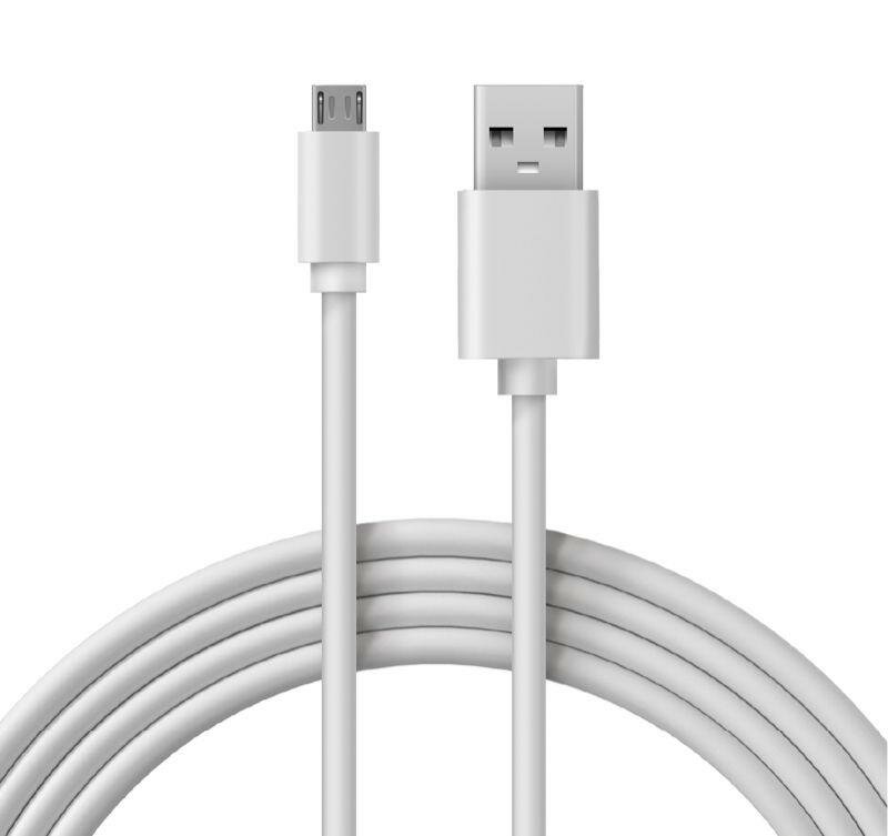 Кабель USB microUSB длинный штекер 1м бел. Rexant 18-4269