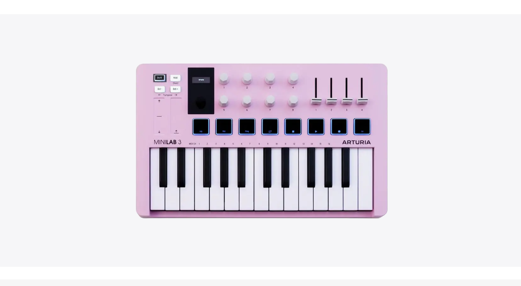 MIDI-клавиатура Arturia MiniLAB 3 Rose Quartz