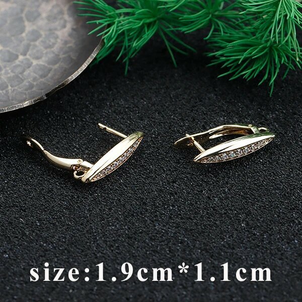 Серьги женские, цвет M85805, 1.9*1.1 см