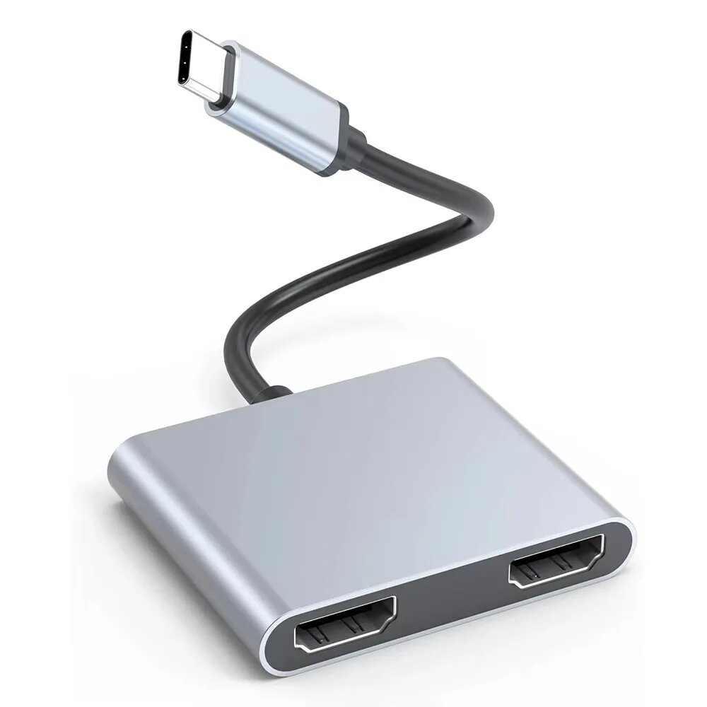 USB-C адаптер HDMI 2x 4K Dual HD 2in1