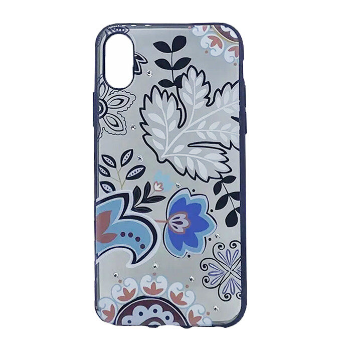 Чехол Devia для iPhone X/XS Crystal Bloosom, черный