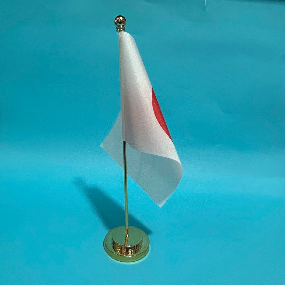 Настольный флаг Японии SKY FLAG 14x21 см Golden metal rod
