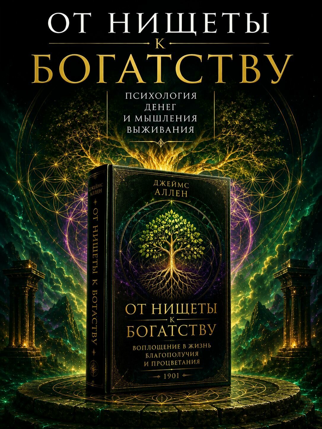 От нищеты к богатству Джеймс Аллен книга о психологии денег, мышлении процветания и внутренней силе