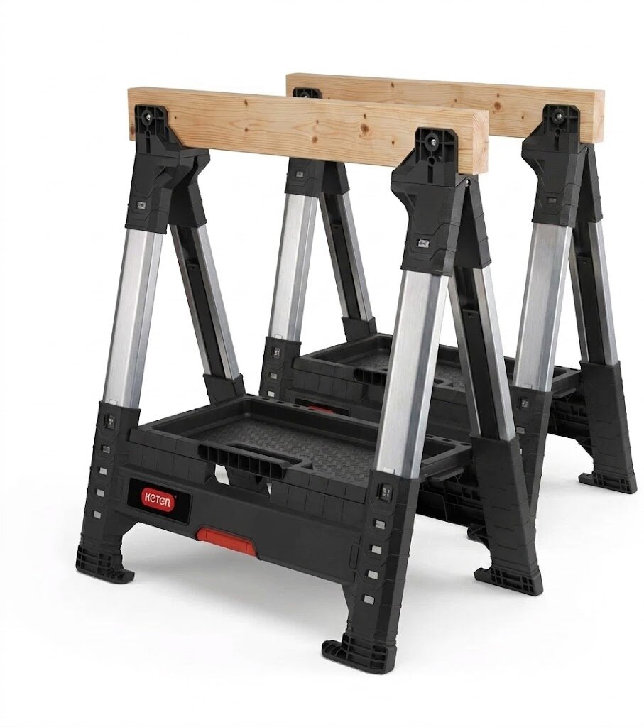Складные столярные козлы Keter ROC Pro Lumber Jaack Sawhorse , комплект 2 шт, (17203039)