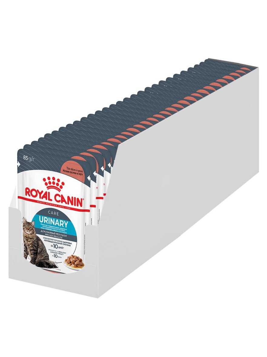 Корм для кошек Royal Canin Urinary Care профилактика МКБ, кусочки в соусе, 28шт.*85г