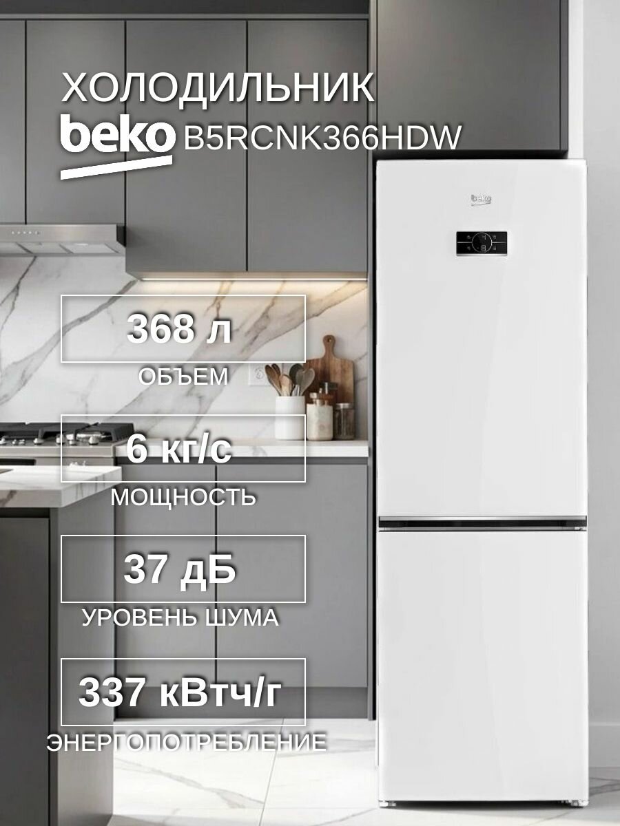 Холодильник Beko B5RCNK366HDW White