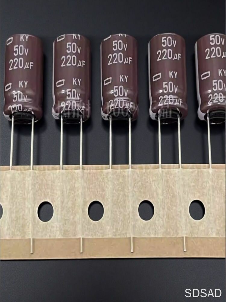 5 шт. 220 мкФ 50В (220UF 50V 10x16 мм) Nippon Chemi-Con алюминиевый электролитический конденсатор серии KY, полностью новый, импорт из Японии, долговечный