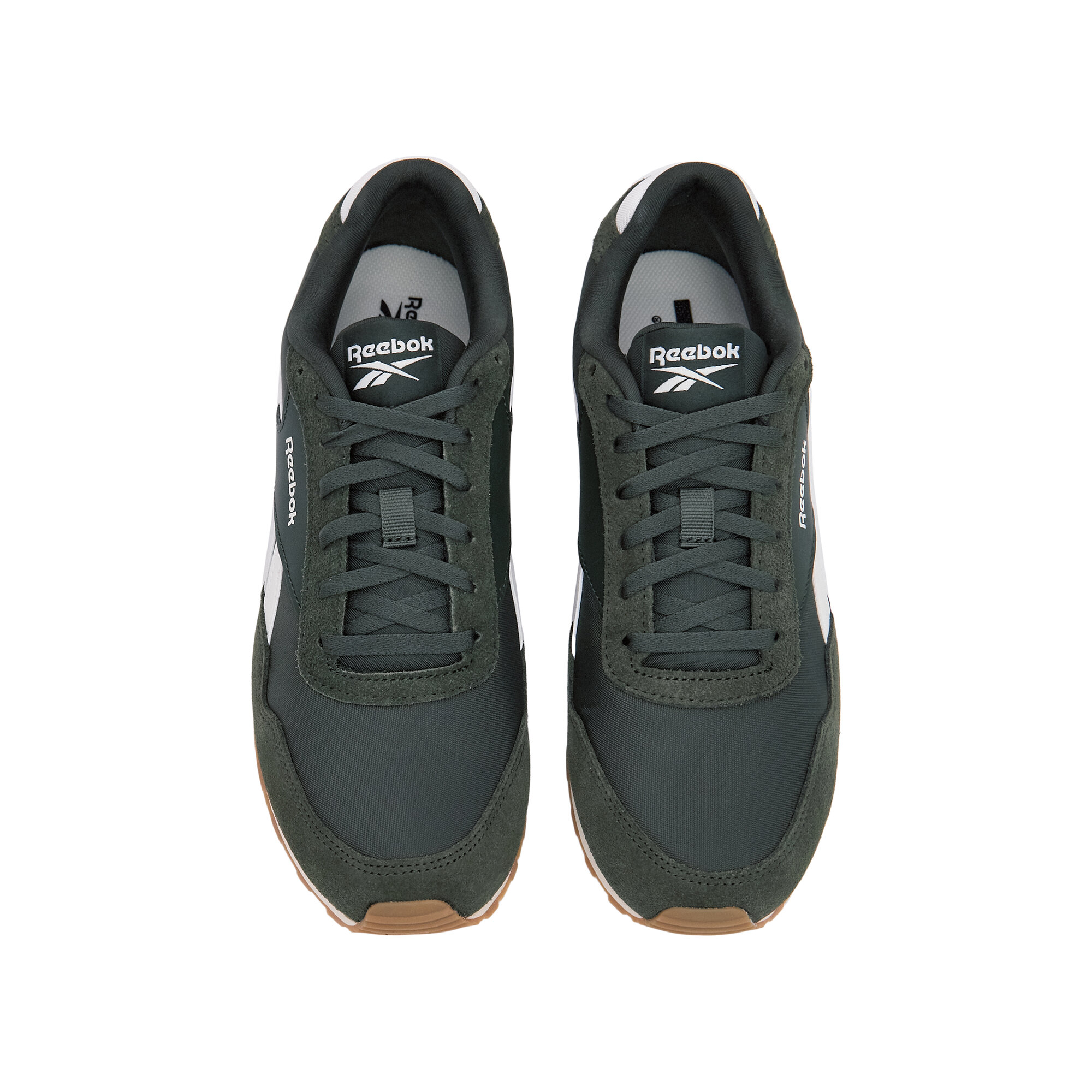 Кроссовки Reebok Glide Low, размер 10,5 US, зеленый/молочный — фото 1