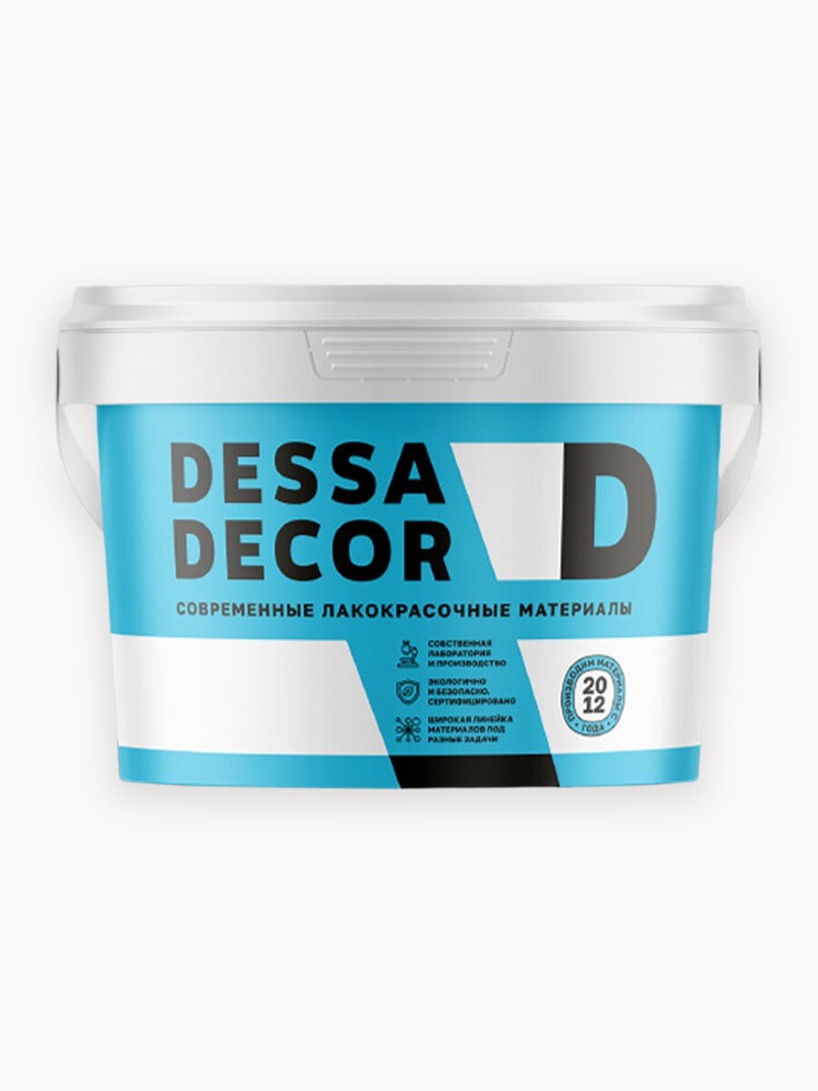 Декоративная краска для стен DESSA DECOR Фактурная 15 кг, универсальная текстурная краска для декоративной отделки стен