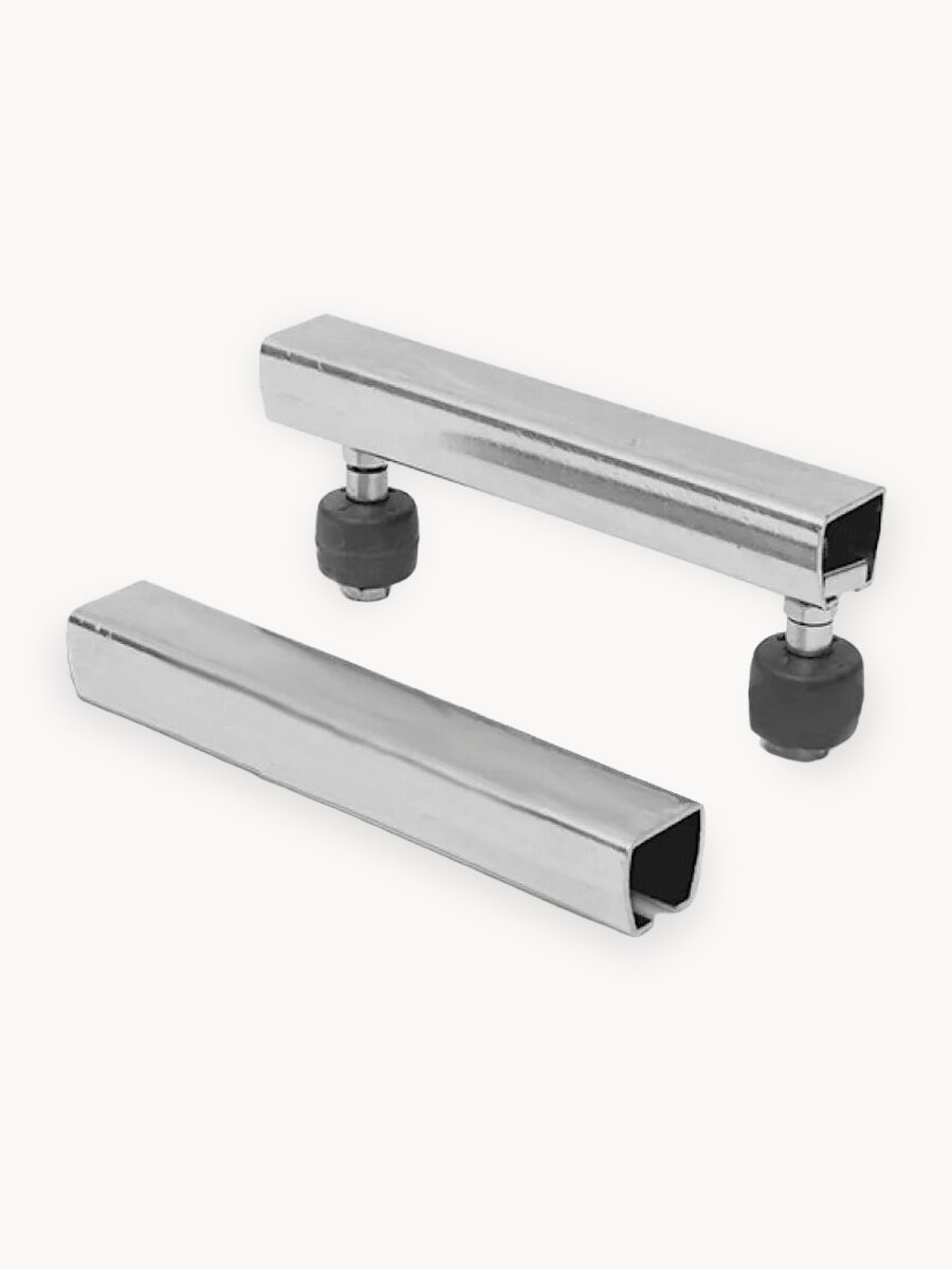 Кронштейн квадратный с 2-мя нейлоновыми роликами ролтэк - 054