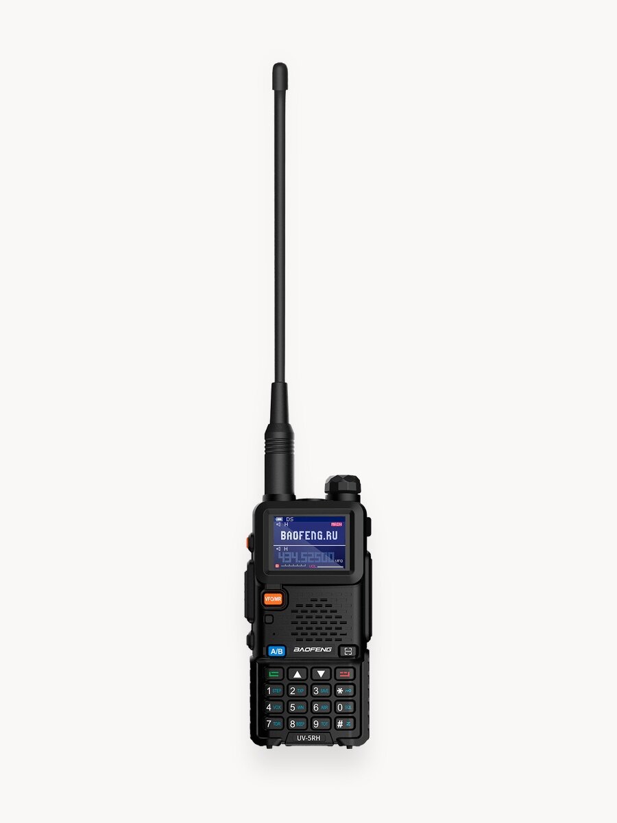Радиостанция Baofeng UV-5RH 10W аналоговая, 10 Вт, 2500 мАч, IP54, до 12 км, 136-174 МГц, 400-520 МГц
