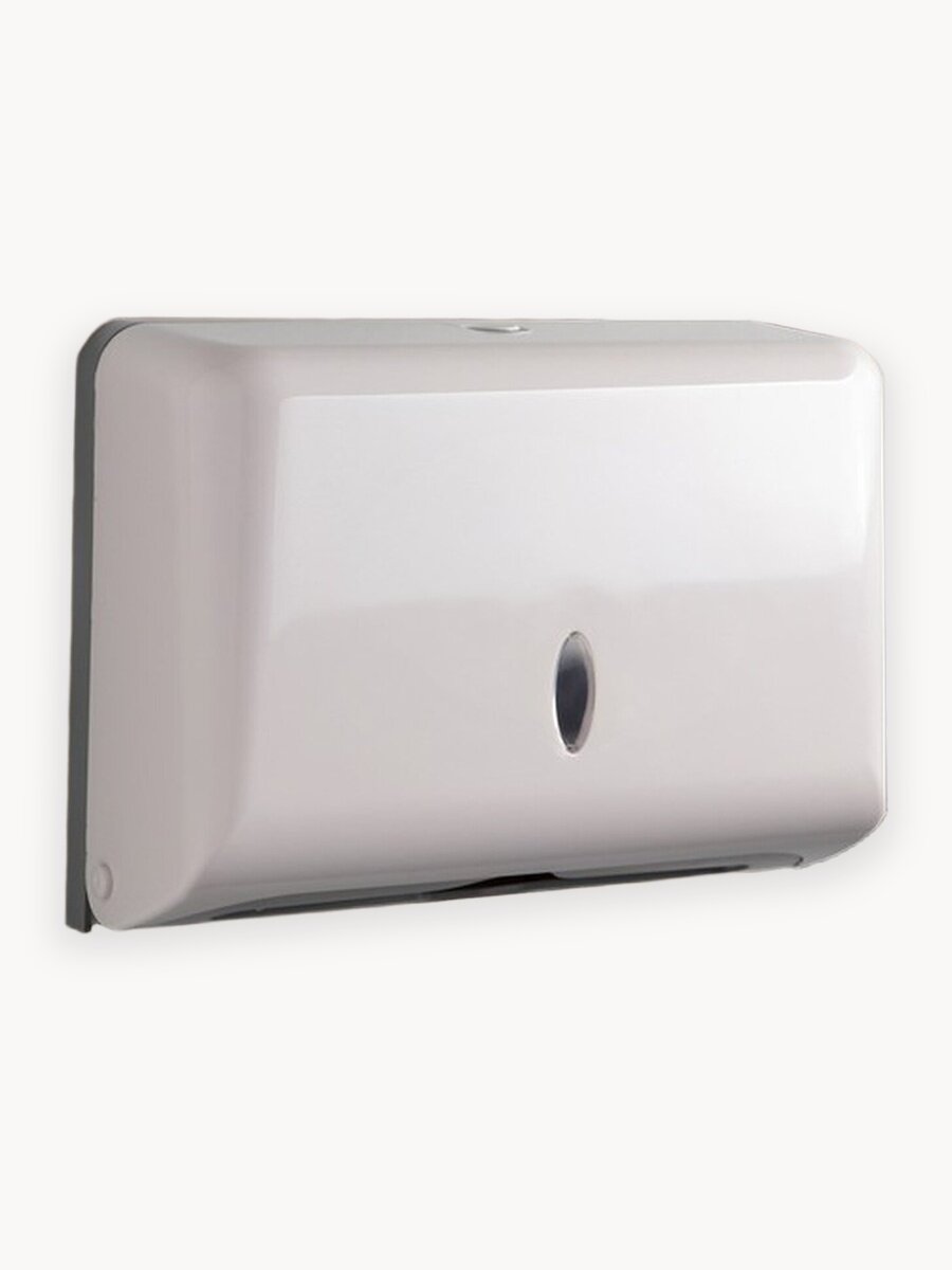 Диспенсер SKYPHOS, для бумажных полотенец, пластик, белый, крепление на шурупах