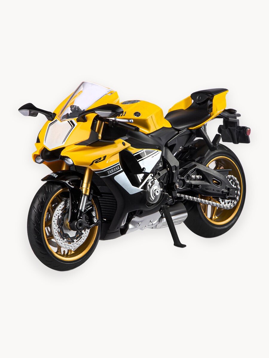 Мотоцикл металлический ТМ "Автопанорама" YAMAHA YZF-R1, коллекционная модель, свободный ход колес, М1:18, JB1251602