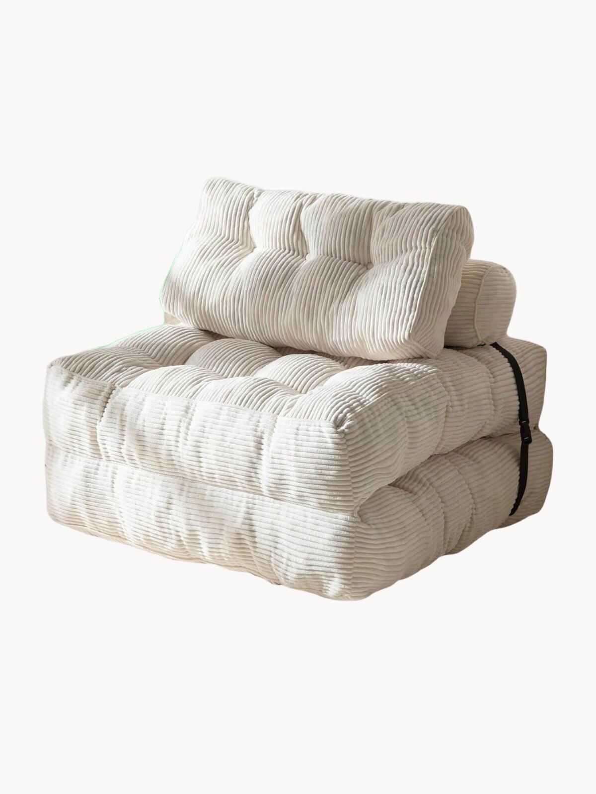 Бескаркасная мебель Диван-кровать складной мягкий Вафля с подушками, матрас 85х190, для зала, спальни, офиса, детской