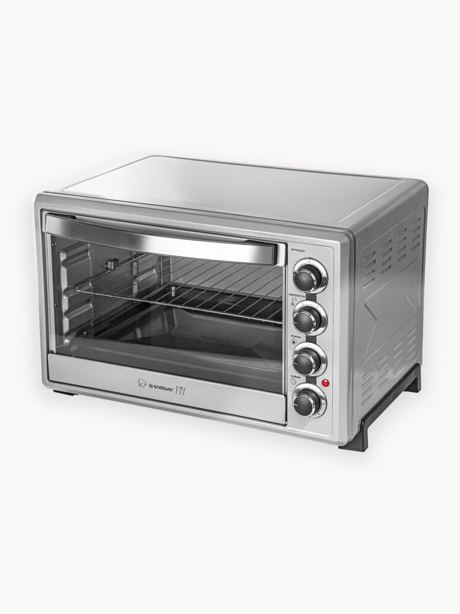 Мини печь электрическая ENDEVER Danko-4047, 2000 Вт, духовка электрическая настольная 45 л, конвенция, 100-250 градусов