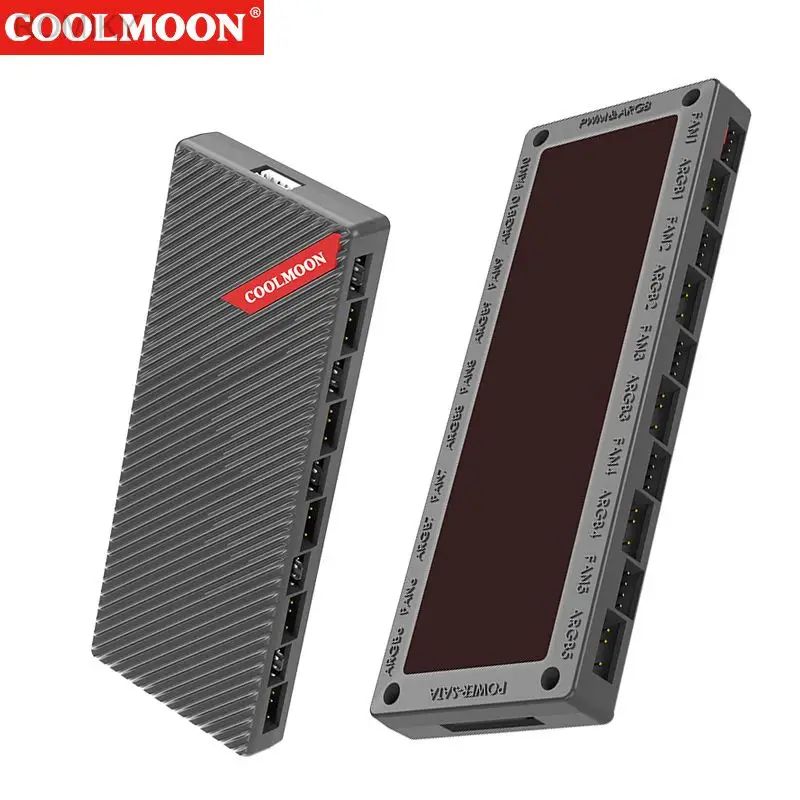 Хаб-распределитель для корпусных вентиляторов 10 PWM и 10 ARGB, чёрный-lz