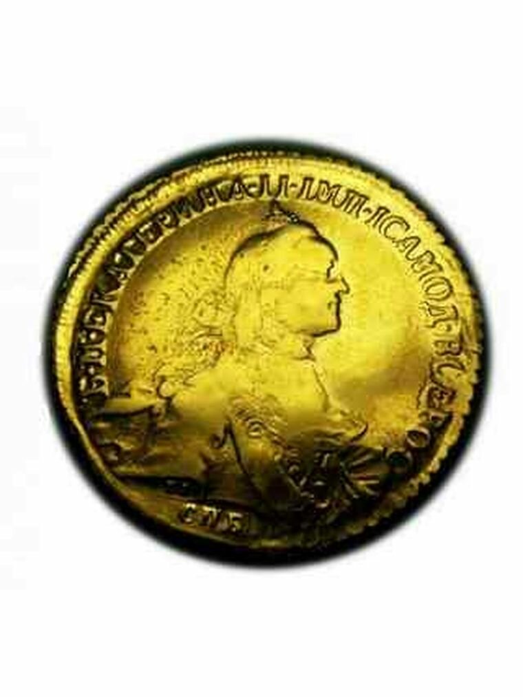 10 рублей 1762 года под Золото, сувенирная копия монеты, нумизматика, деньги для коллекции