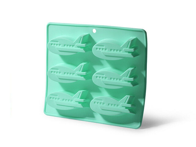 6726 FISSMAN Форма для выпечки 6 кексов самолеты 22x20x2.5 см (силикон)