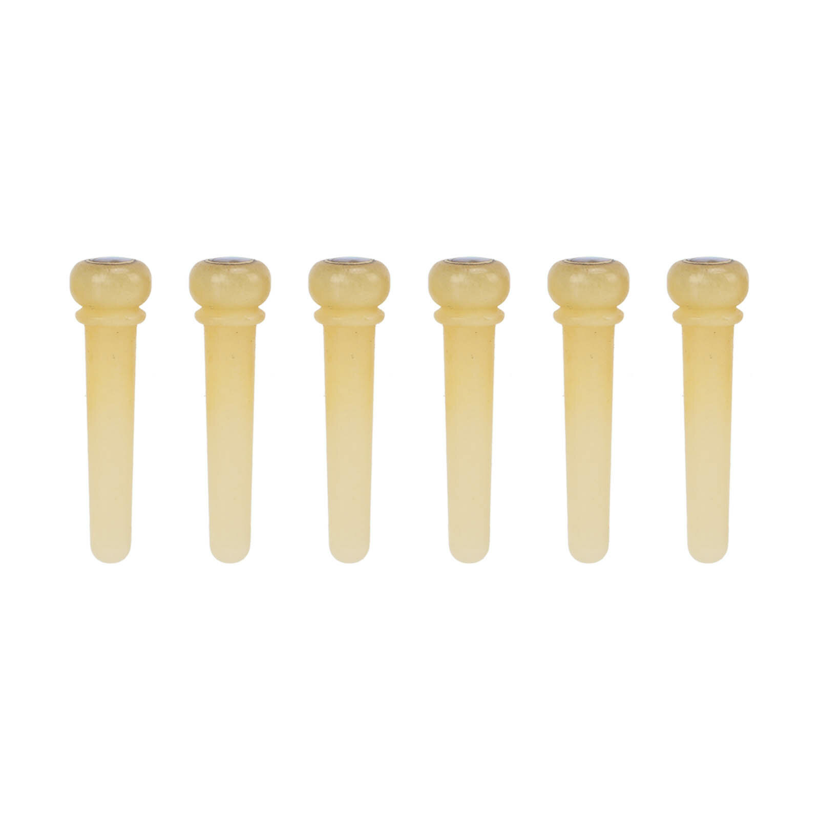 6pcs Guitar Pegs Простая замена отличная мастерство натуральные цвета гитарный мост для народной гитарной укулеле (BF-LTG10)
