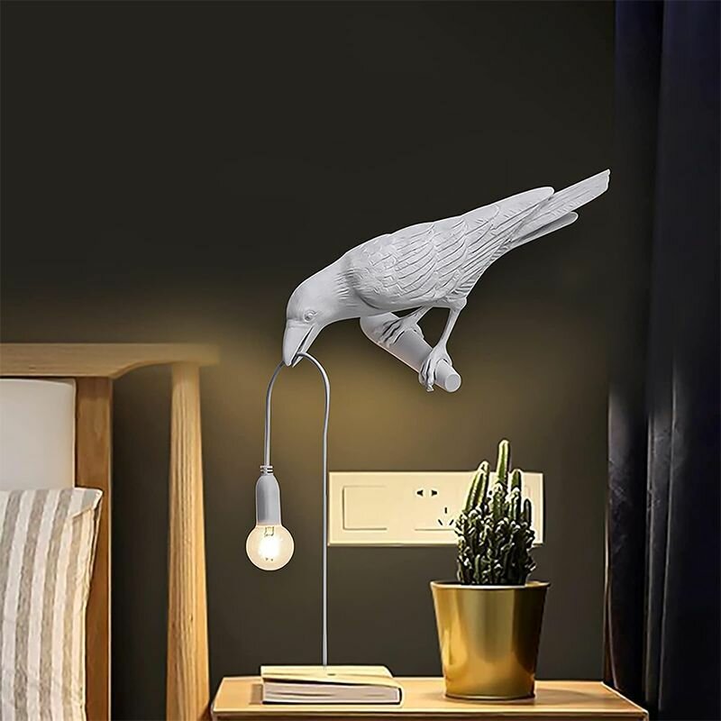 Настольная лампа Auspicious bird - личность творческая и простая, прикроватное животное в спальне, форма птицы из смолы