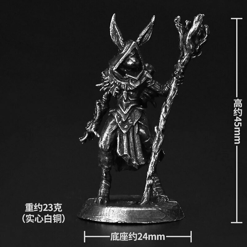 Металлическая статуэтка черепахи и кролика из меди Rabbit Priest